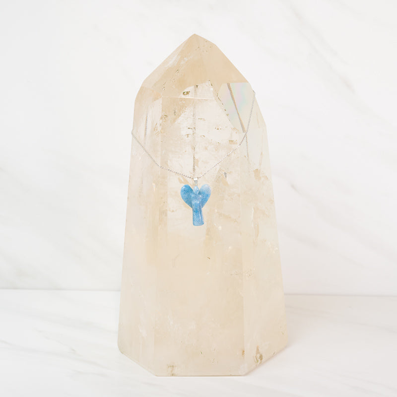 Trolleite angel necklace on a sterling silver chain – Sacred Light ...